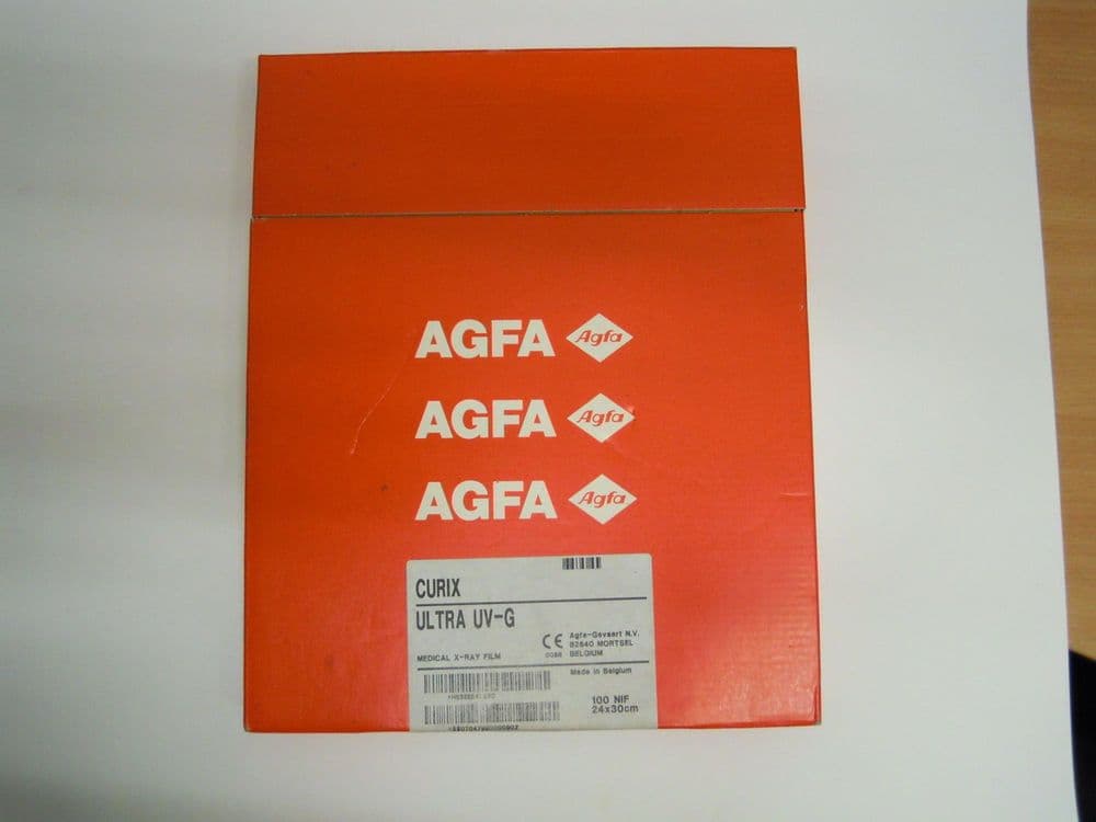 Agfa Curix Ultra UV-G Medical X-Ray film 100NIF 24x30cm EE4L6