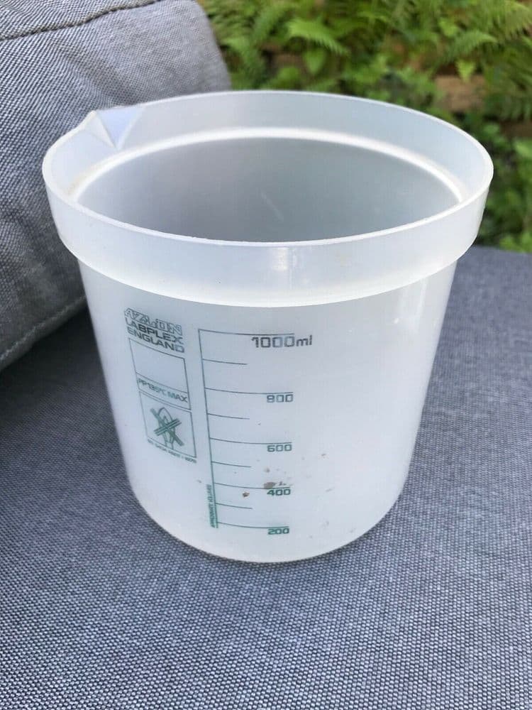 Azlon Labplex 1 litre Photographic chemical measuring jug