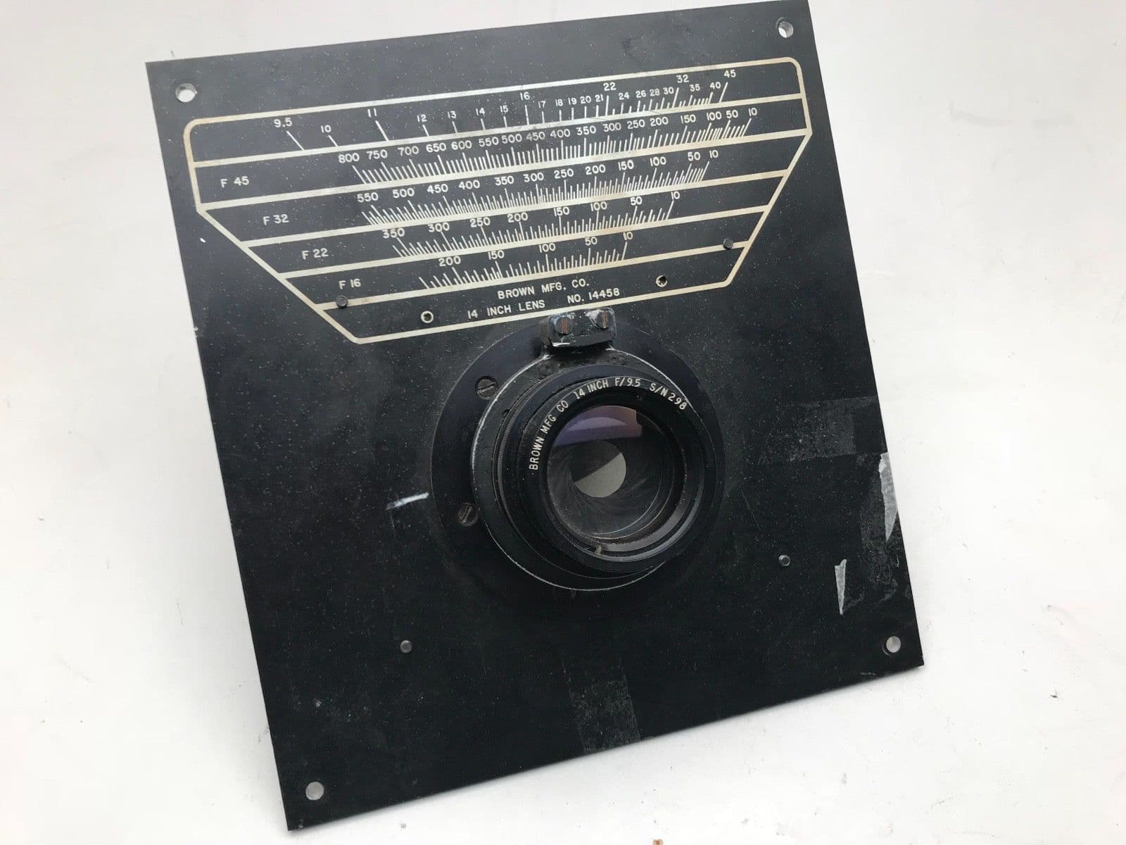 Brown mfg 14 f9 process camera copy lens