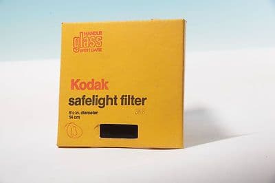 Kodak glass safelight filter 51/2 in 14cm diameter 179 6689