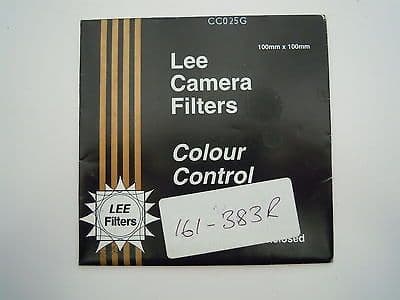 Lee Camera filter Colour Control 100mm x 100mm CC025G