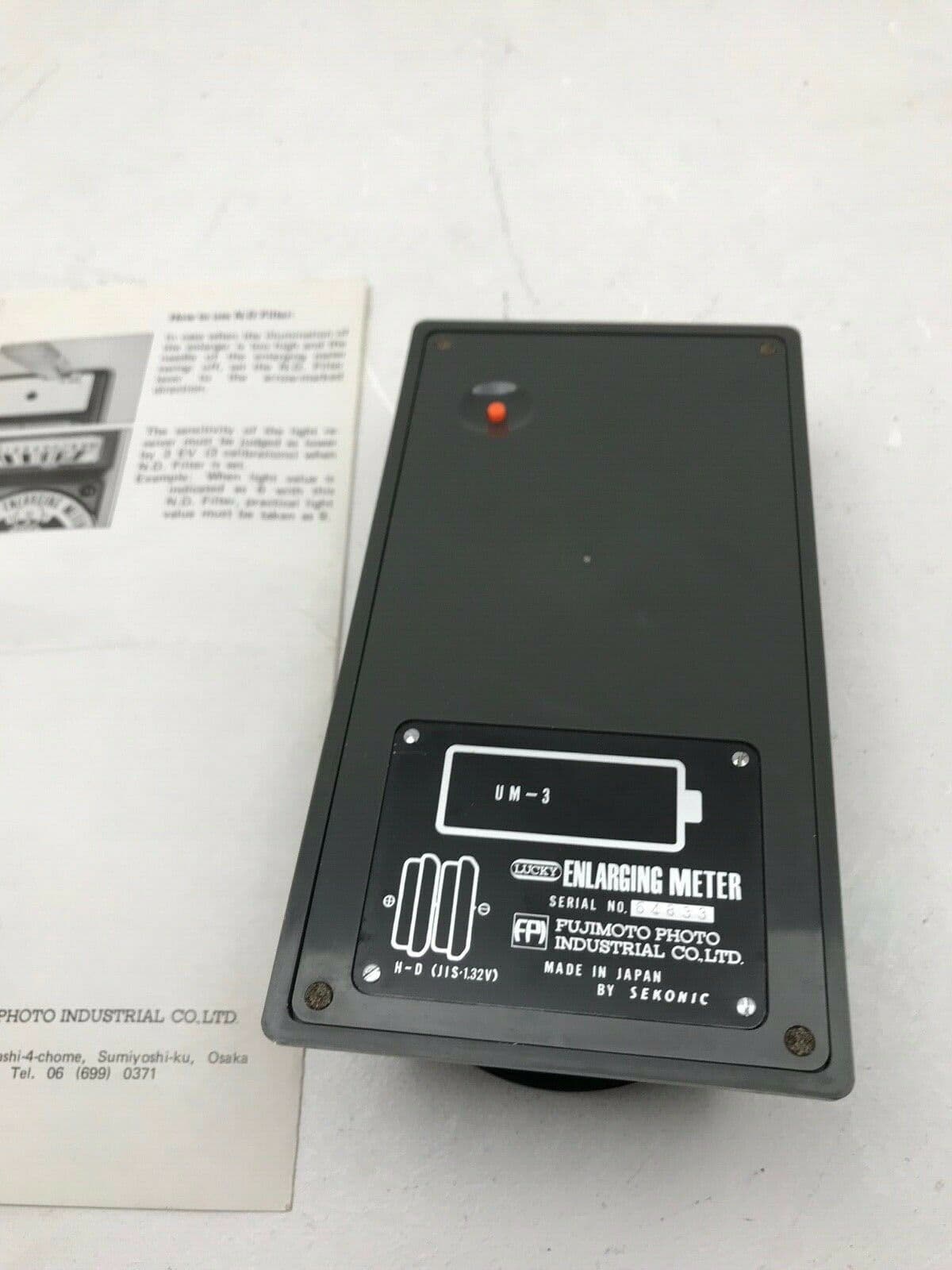 Lucky Enlarging baseboard enlarger meter