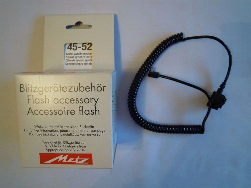 METZ 45-52 SPIRAL SYNCHRO CORD 45 CT 1 FLASH ACCESSORY