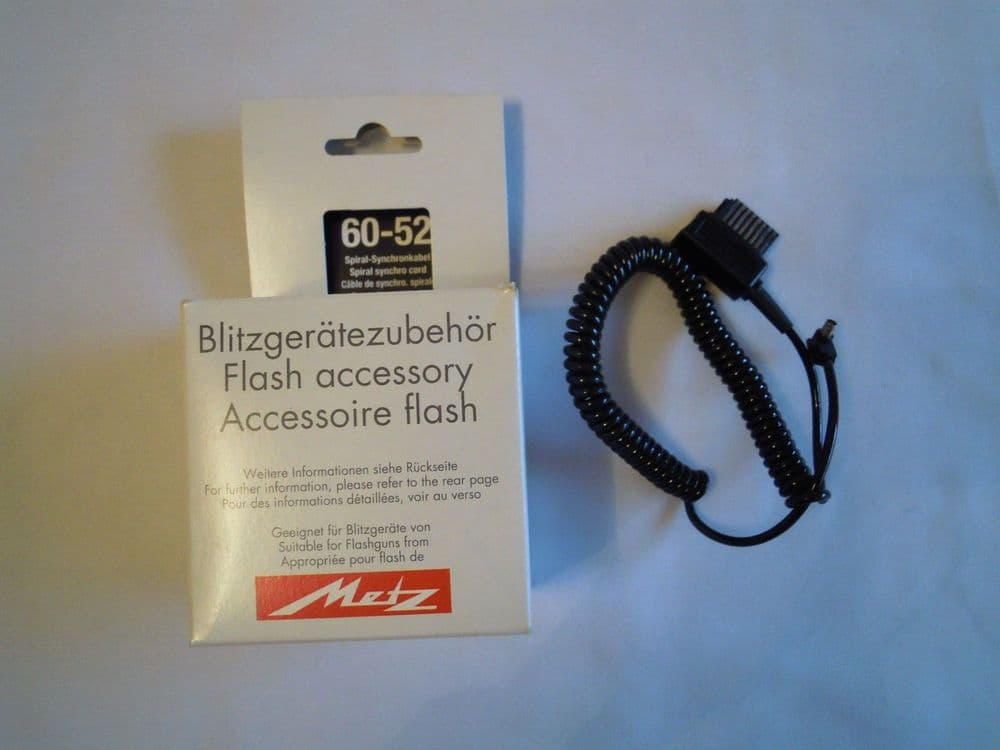 METZ 60-52 SPIRAL SYNCHRO CORD 60 CT 1 FLASH ACCESSORY
