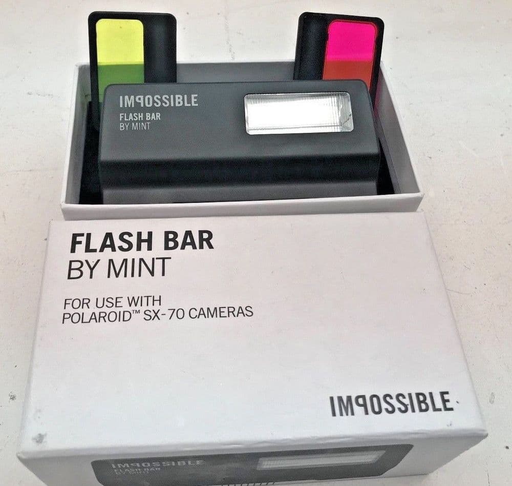Mint SX70 Impossible Project flashbar