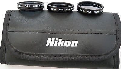 Nikon Neutral Density Filter set and polariser 28mm