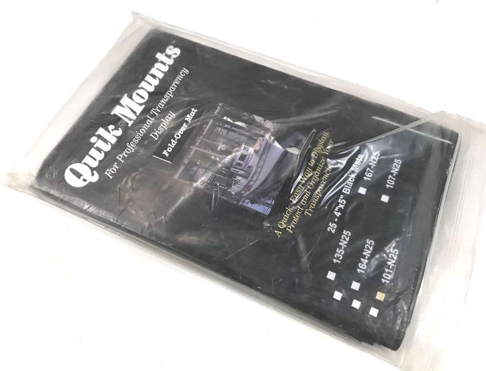 QUICK MOUNT FOLD OVER 120 6X6 BLACK MASK WITH ACETATE STORAGE ...