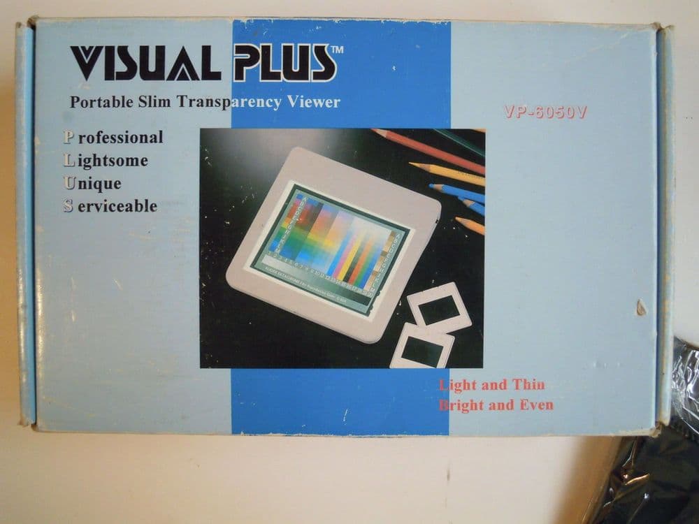 VISUAL PLUS PORTABLE SLIM TRANSPARENCY VIEWER VP-6050V
