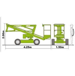 10m Self Propelled Boom Lift - Nifty HR10 For Hire