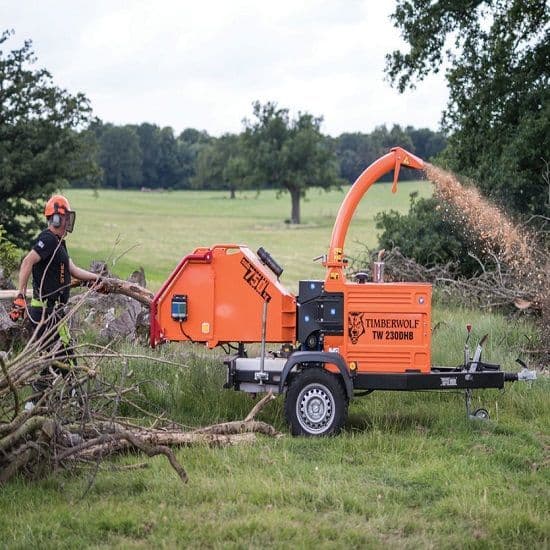 150mm Trailer Mounted Commercial Diesel Chipper For Hire