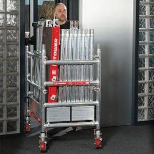 4m One Man Quick Assembly Tower - MiTOWER For Hire