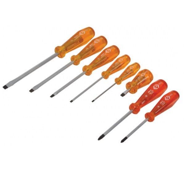 CK Heavy Duty Classic 8 Piece Screwdriver Set - Slotted & PZ T4999B