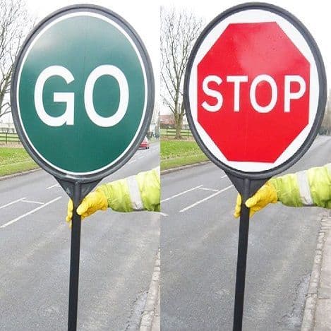 Manual Stop/Go Board For Hire