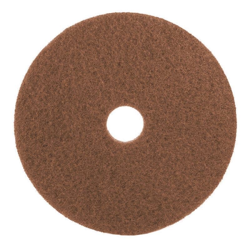 National Abrasives 16"/407mm Tan Floor Cleaning Pad Medium/Clean & Buff ...