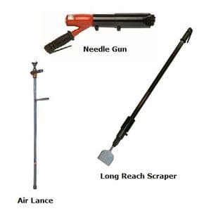 Needle Guns Scrapers & Air Lances For Hire
