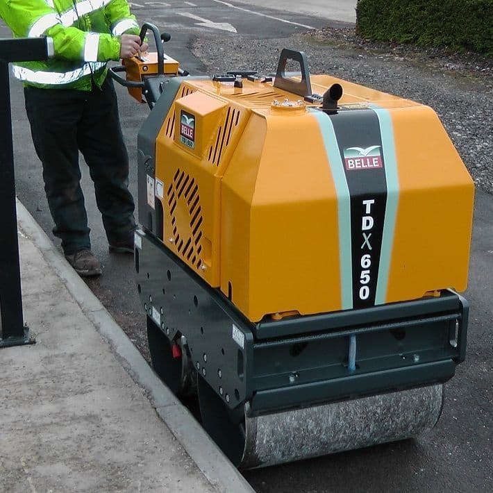 Pedestrian Twin Drum Vibrating Rollers For Hire