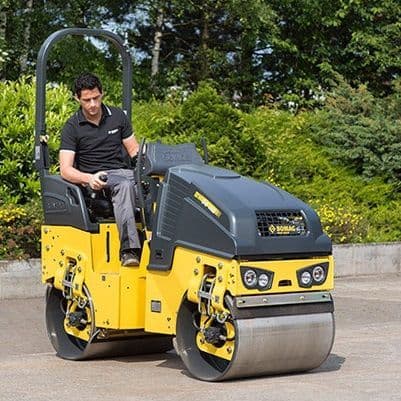 Ride-On Twin Drum Vibrating Rollers For Hire