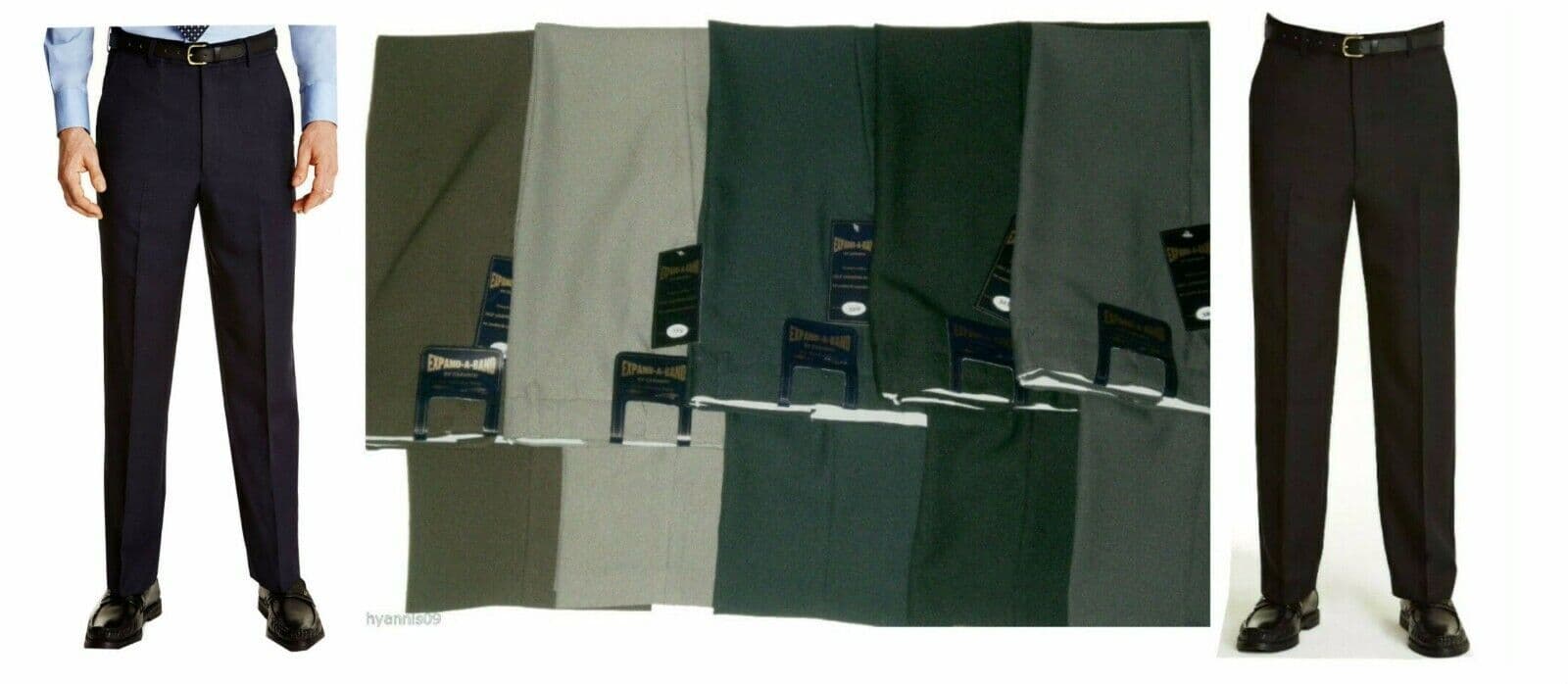 29 leg Length MENS SELF ADJUSTING WAIST BAND TROUSERS FLEXIBLE ...