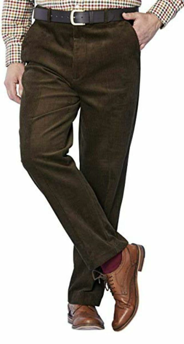 29" Length CORDS MENS EXPANDABLE SELF ADJUSTING FLEXIBLE WAIST CORDUROY ...