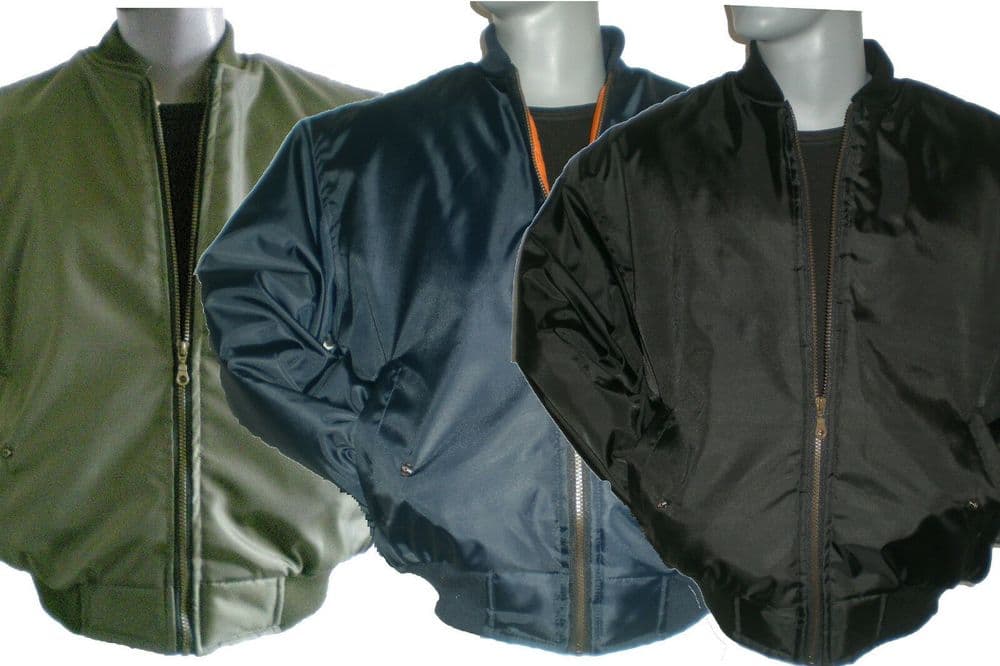 Ma1 British made UK pilot flying military bomber doormen biker jacket coat