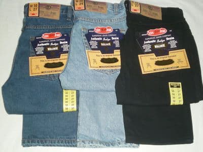 Durable men’s jeans with 25" inside leg. Extra short fit, heavy-duty ...