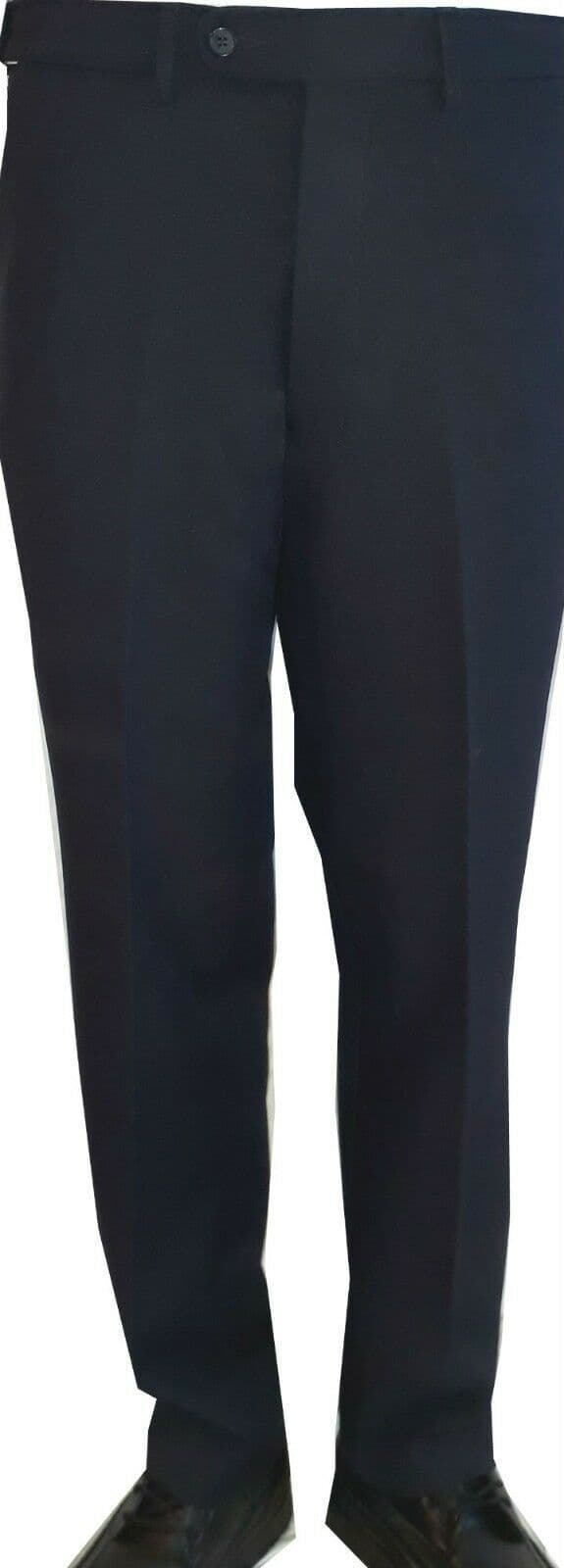 MENS SELF ADJUSTING WAIST BAND TROUSERS FLEXIBLE STRETCH EXPANDABLE ...