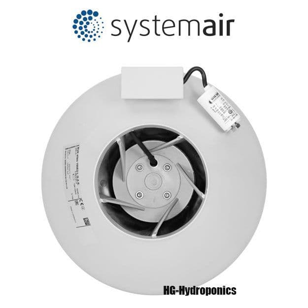 8" System Air RVK Extractor Fan L1 1008 M3/HR