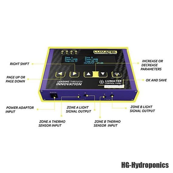 Lumatek Digital Lighting Controller - Control Panel PLUS 2 0