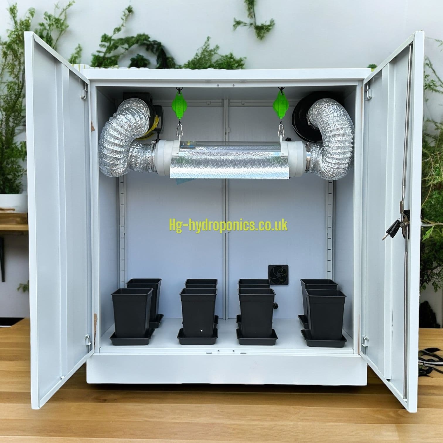 Small Grow Cabinet Modern Plant Stand Custom Wood Three Legs By CW