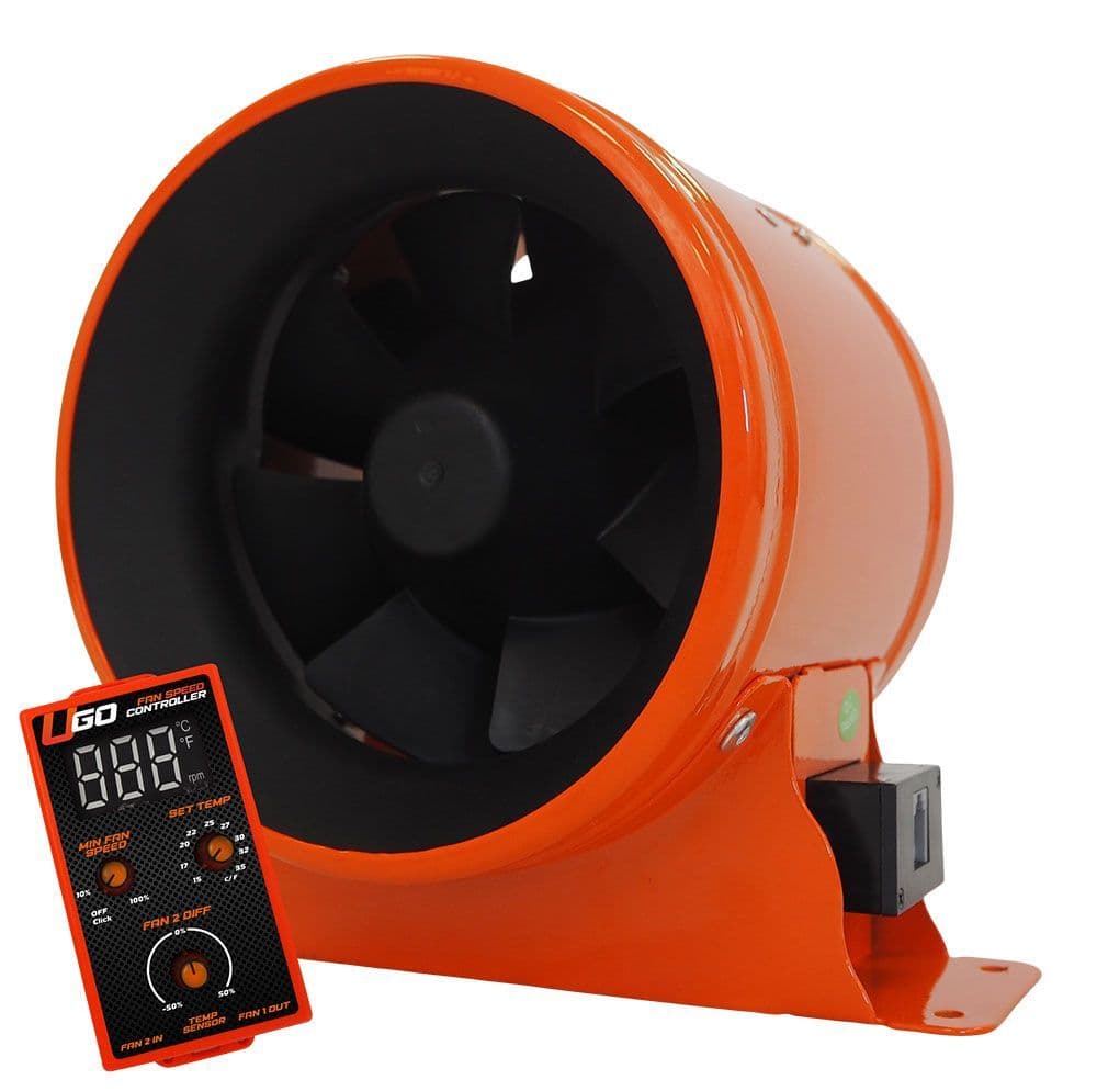 U-GO 8" Digital EC Extractor Fan 200mm 1230 M3