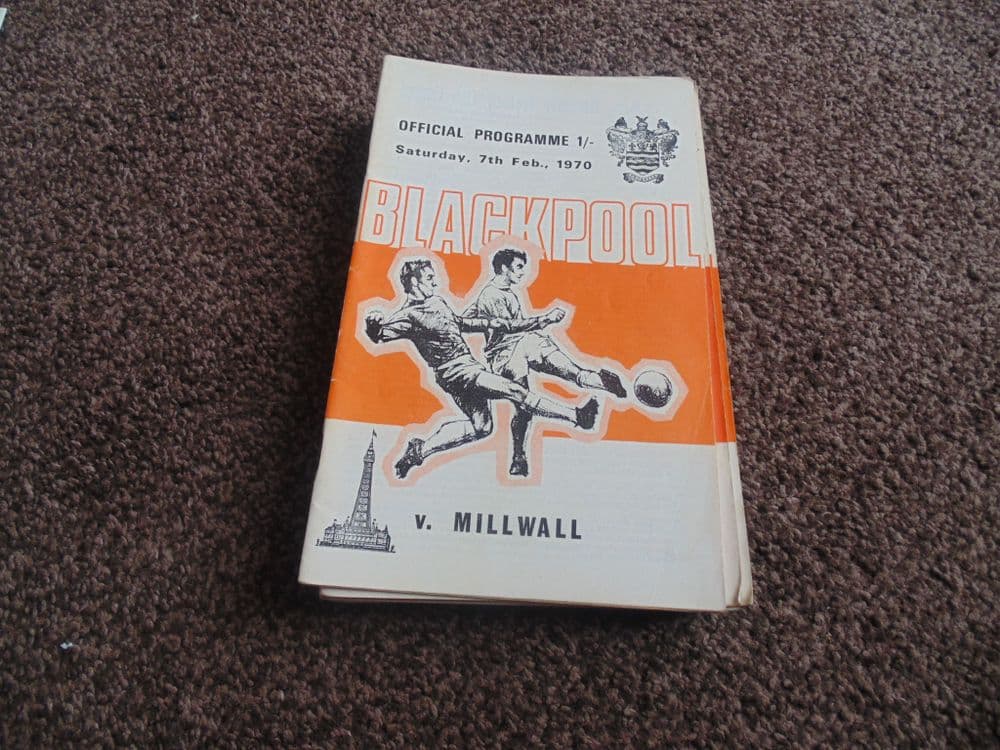 Blackpool v Millwall 1969/70