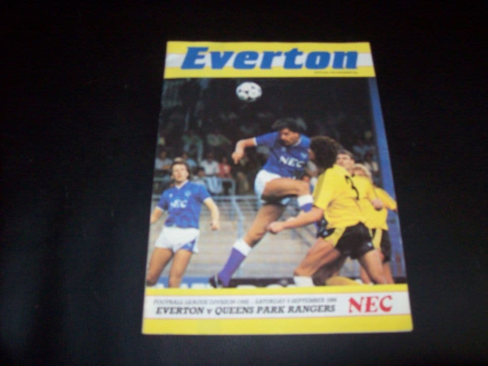 Everton v Queens Park Rangers 1986/87