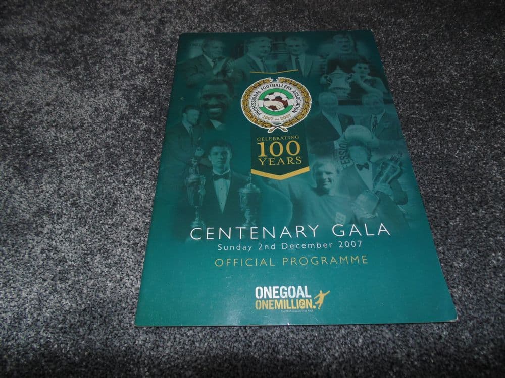 PFA Centenary Gala Brochure