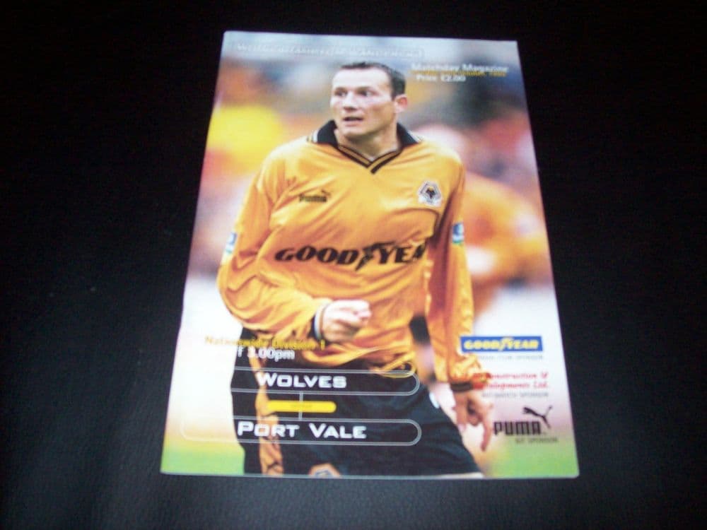 Wolverhampton Wanderers v Port Vale 1999/2000
