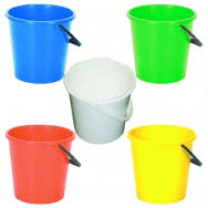 Lucy Colour Buckets 10 Litre Capacity