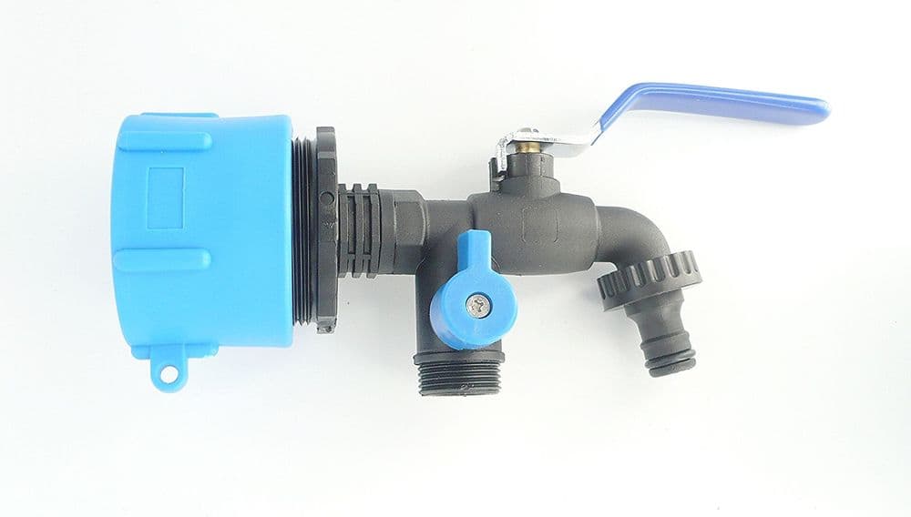 H/D IBC ADAPTER S60X6 to Polypropylene cased Insulated brass lever tap ...