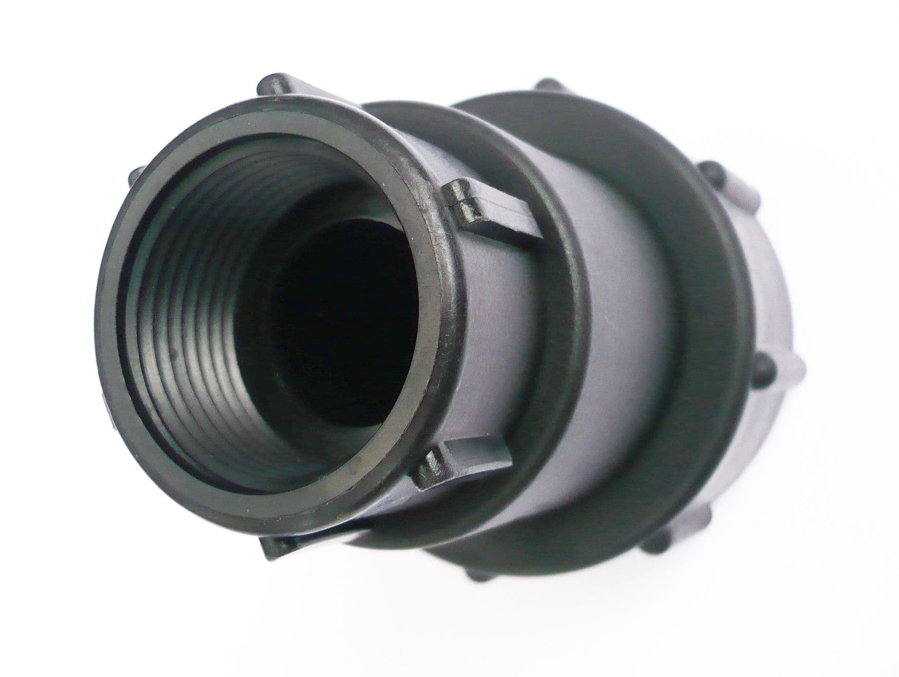 IBC ADAPTER 2" - S60 - 60mm to 360 degree SWIVELING 1" BSP Female Thread