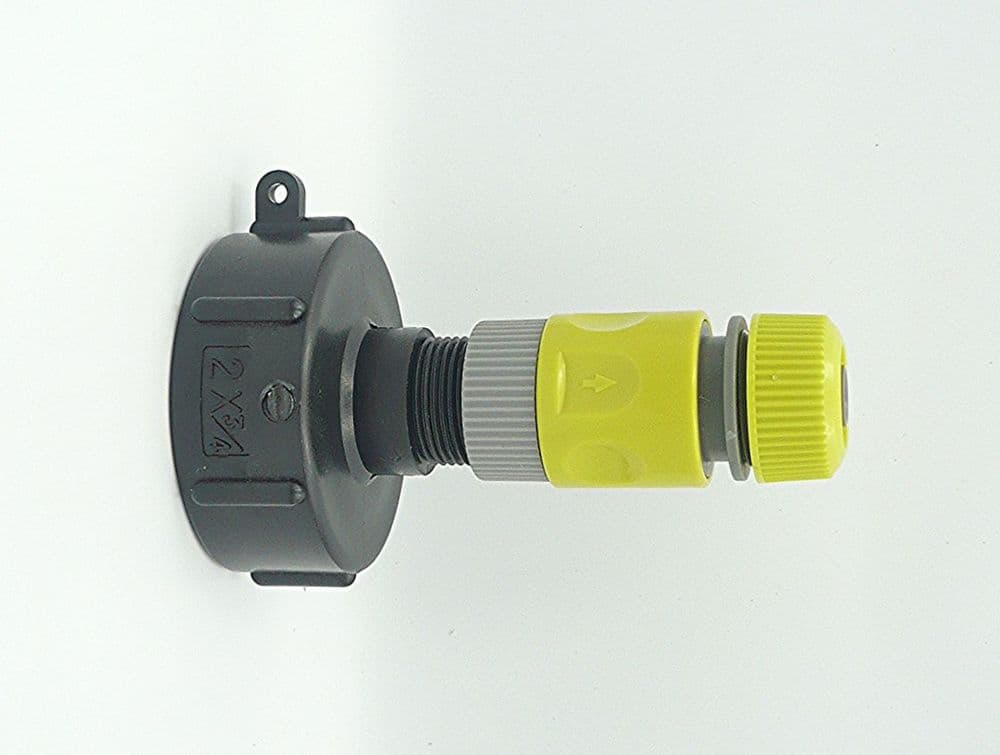 IBC Adapter S60X6 to 1/2" 13mm Snap On Hose Fitting Complete with ...