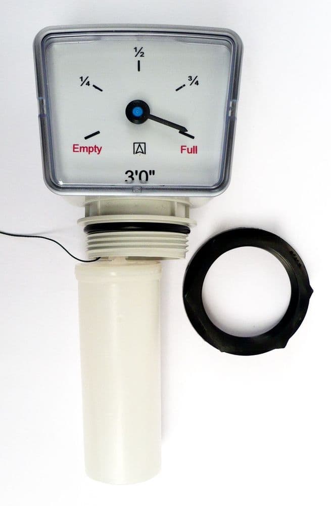 IBC CAGE TANK FLOAT GAUGE 3 ft Oil or Water C/w 1 1/2 Back-Nut