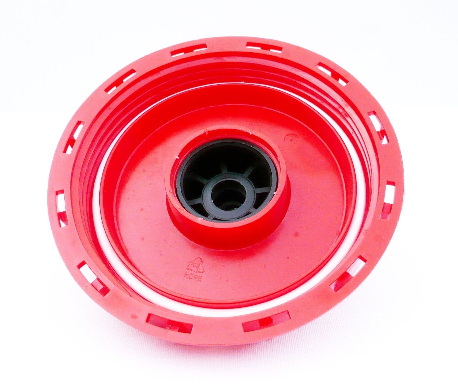 IBC Storage Tank Topfill Cap 6" Coarse Thread with Angled Hose Tail Inlet