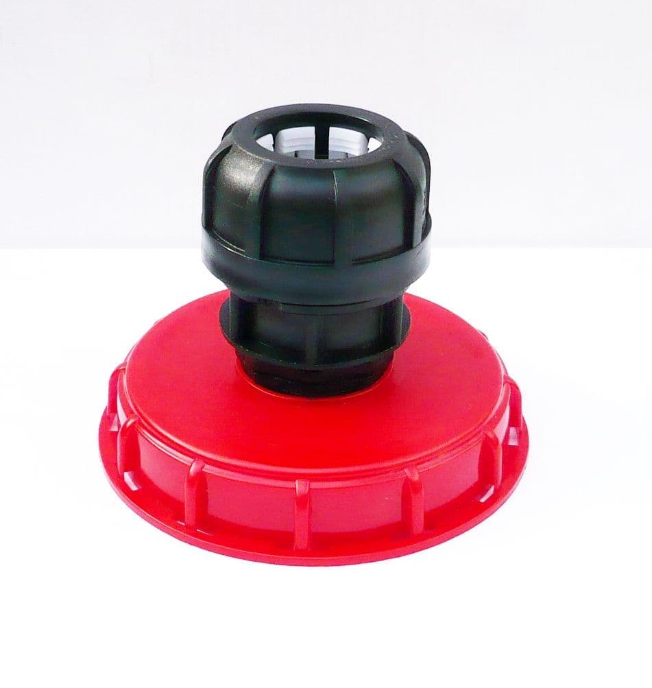 IBC Storage Tank Topfill Cap 6" Coarse Thread with Straight MDPE ...
