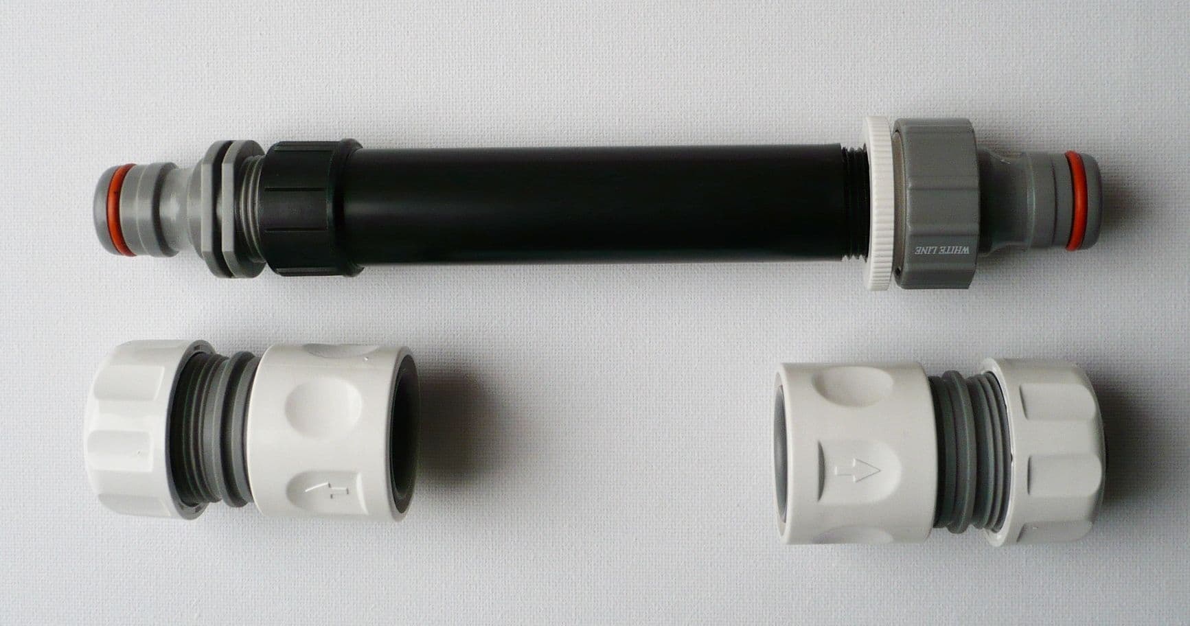 In Line Water Filter to 3/4" Snap On Connectors c/w 3/4" Female Hose ...