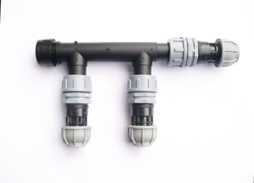 Pipe Joining Manifold with MDPE Outlets & 1 BSPM inlet