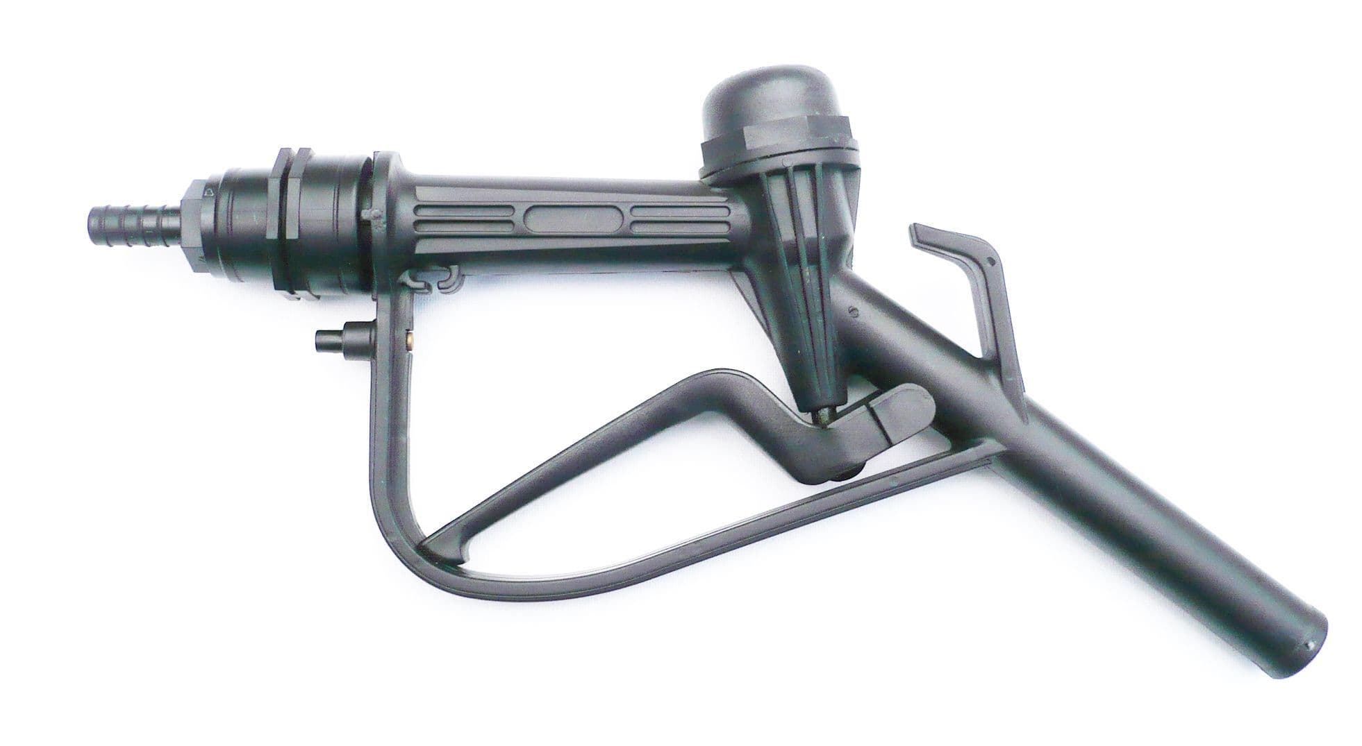 TRIGGER DELIVERY NOZZLE MANUAL POLYPROPYLENE 3 HOSE TAIL SIZES 1/2" 3/4 ...