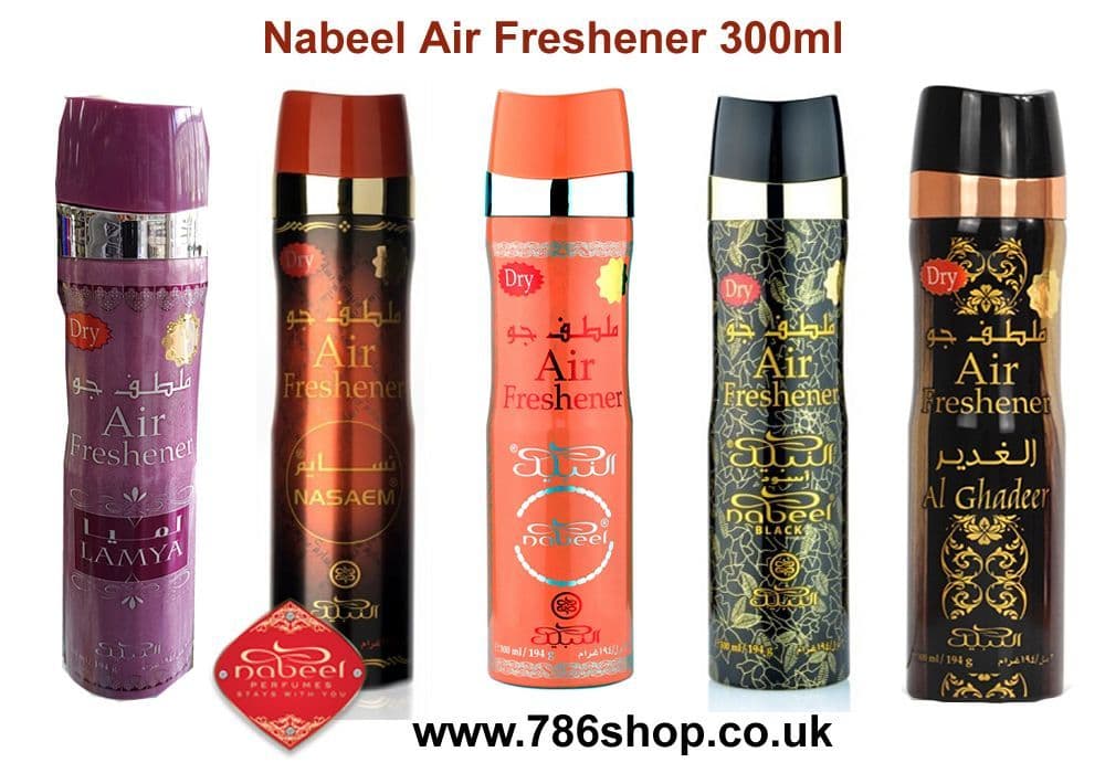 Genuine Nabeel Air Freshener Nabeel Touch Me Black Arabian Incense Spray 300ml