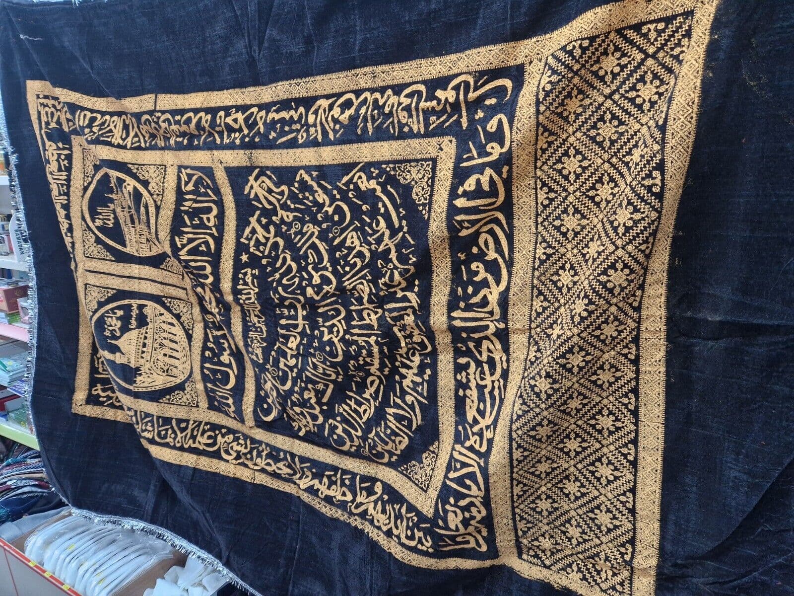 Muslim burial Coffin Pray Chadar Casket Cover Sheet Death Janazah Black ...