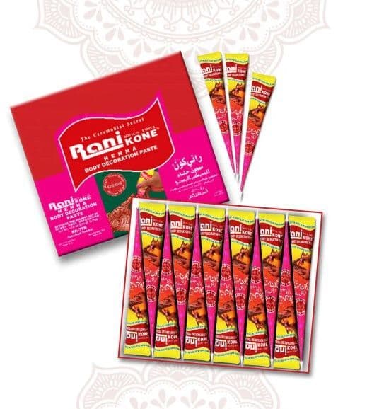 Rani Hand Henna 100 NATURAL NO PPDs MEHNDI CONES FRESH QUALITY brown