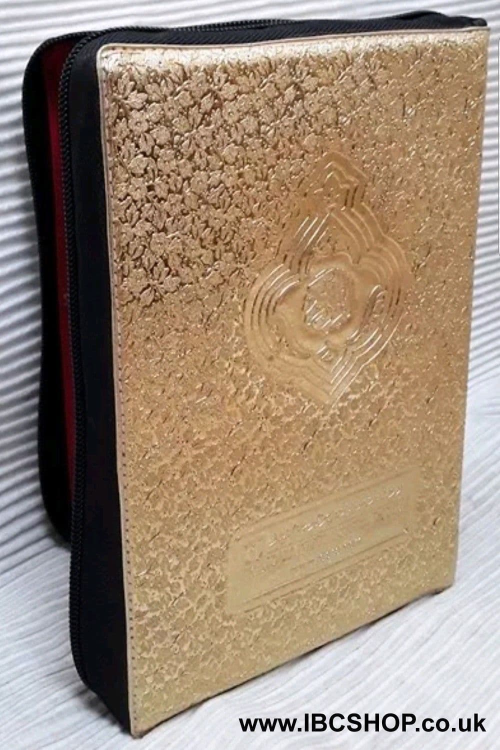 Small Arabic Quran with Gold case with zip Madrasha Masjid Childern Travel