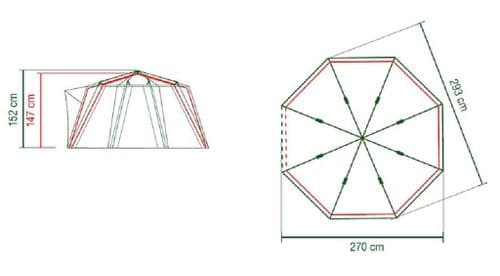 Coleman OctaGo 3 Man Tent - Mini Octagon Tent