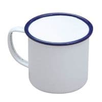 Enamel Mug 8cm Blue and White
